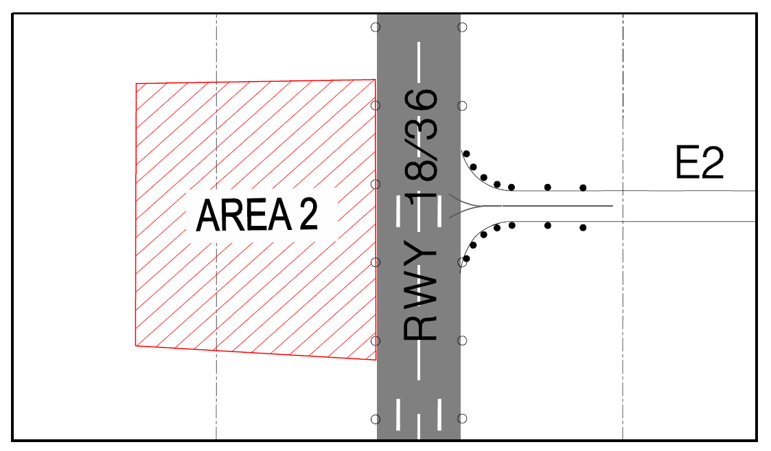 18/36跑道工程進行中。